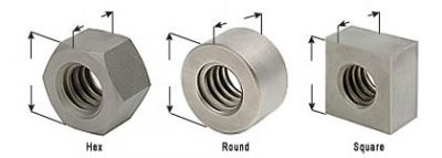 Acme Round Square & Hex Nuts - Roton Products, Inc.